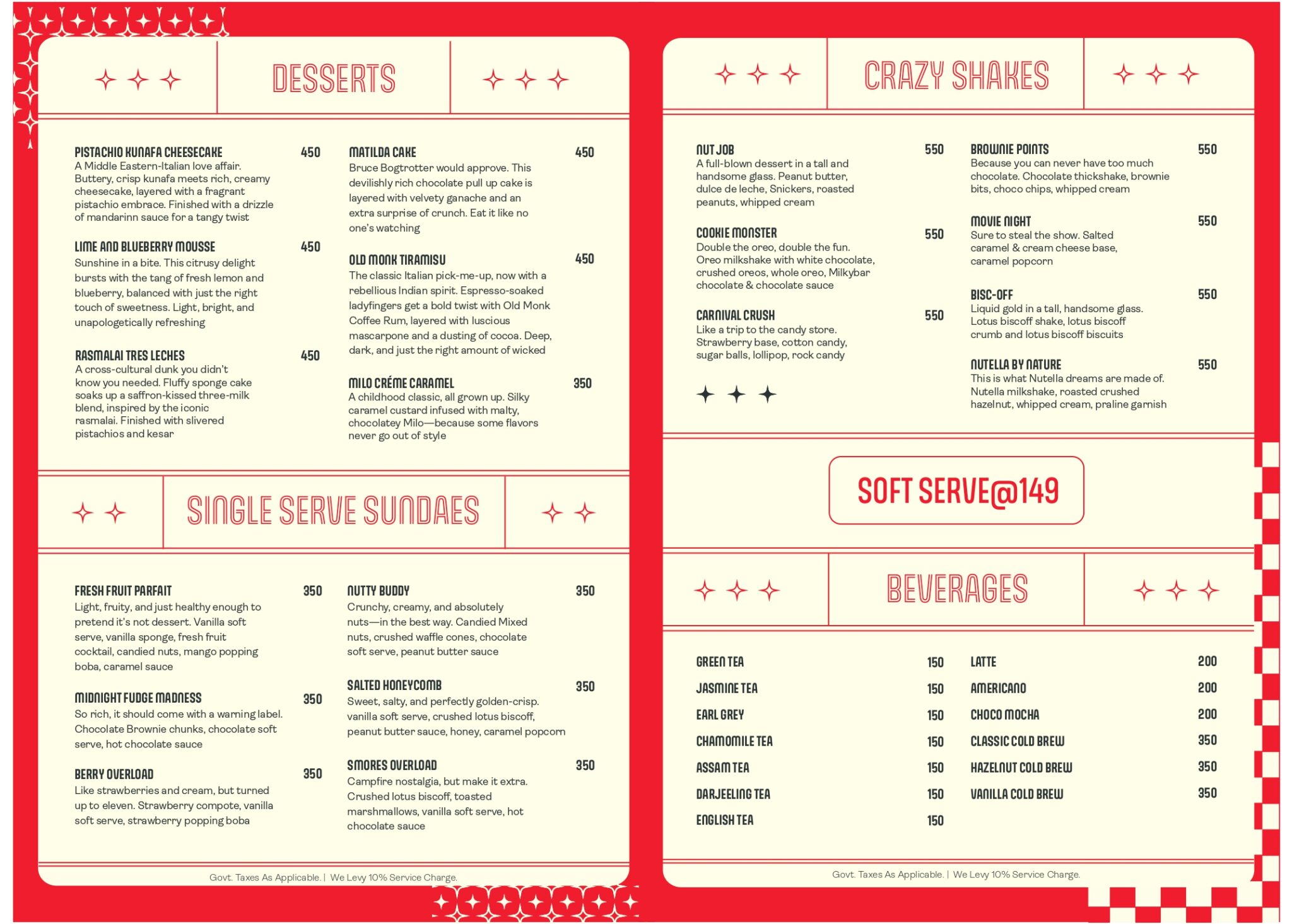 Fifty-50-bellandur- Dessert Menu – AaHospitality
